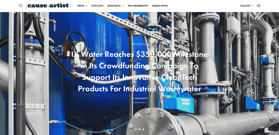 IX Water on Cause Artist - IX Power Clean Water